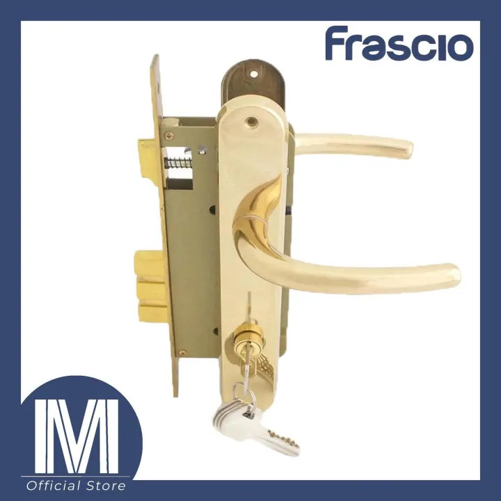 Frascio Single Cylinder Solid Brass Entrance Door Lock | Lazada PH