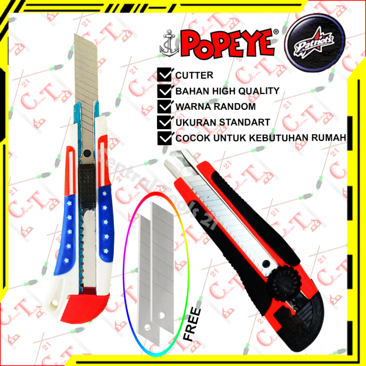 Central Tools 21 - Cutter Cuter Kater Besar Pisau Potong Kertas ...