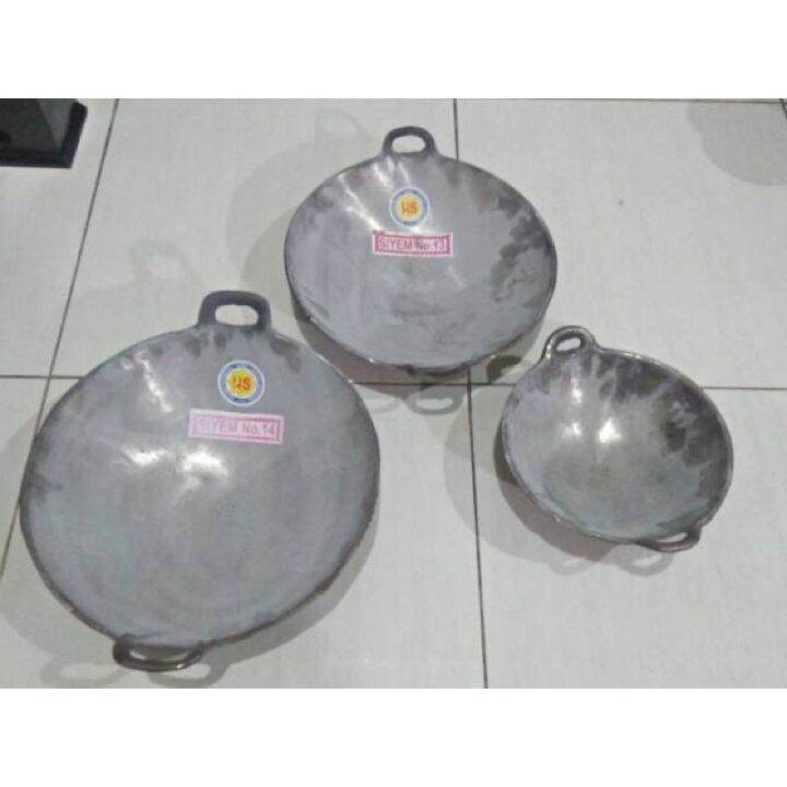 Wajan penggorengan baja wojo tebal diameter 35cm | Lazada Indonesia