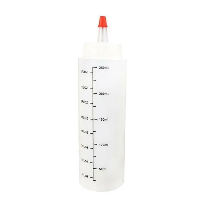 250ML Measuring Squeeze Bottle Condiment Dispenser Sauce Mustard Scale ...