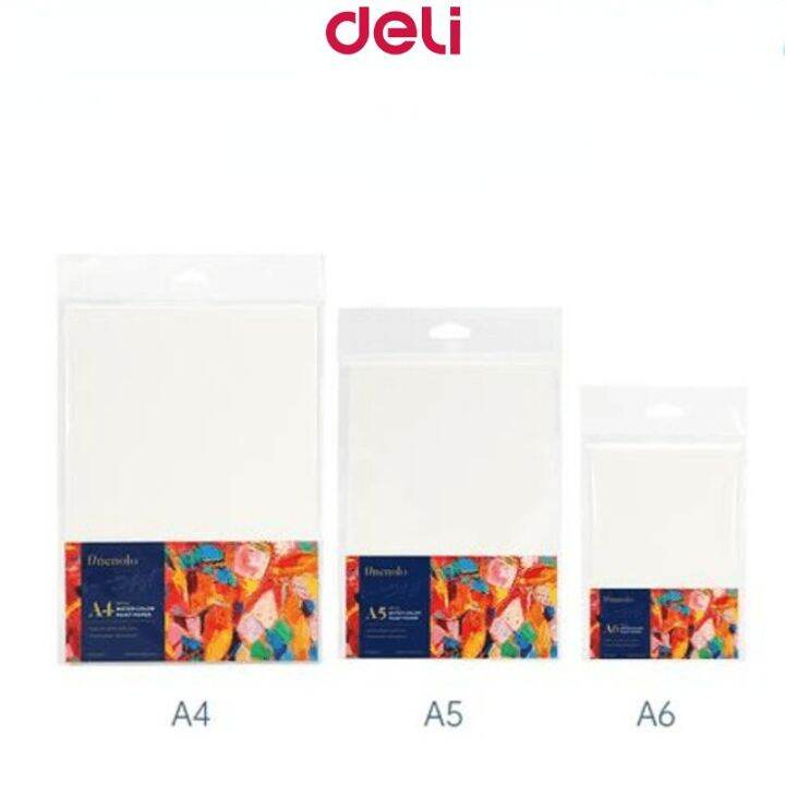 Deli A4/A5/A6 Watercolor Paper 16 Sheets/Bag Watercolor Sketchbook 300 ...
