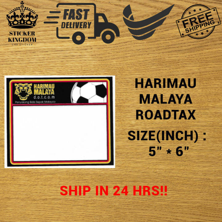 [STICKER KING] CAR ROADTAX STICKER ROAD TAX STICKER FOR CAR HARIMAU ...
