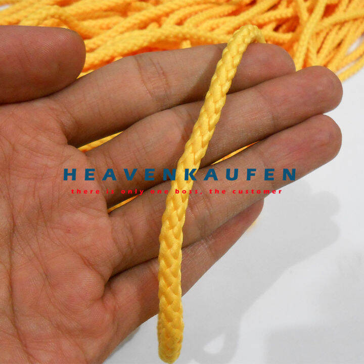 Tali Kepang Spandel Isi (Bukan Gembos) Diameter 6 mm Warna Kuning Harga ...