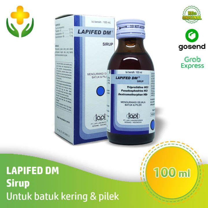 Lapifed DM Sirup 100 ml Obat Batuk Kering Pilek | Lazada Indonesia