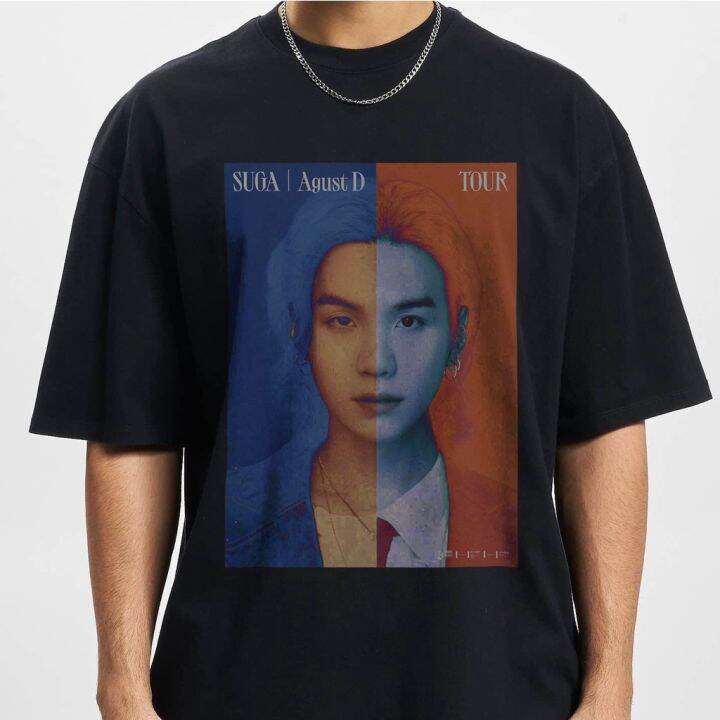 เสื้อยืด พิมพ์ลายอัลบั้ม Agust D Tour Suga D-Day Bangtan Army Gift Min ...