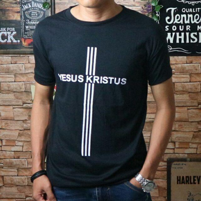 baju kaos unisex rohani kristen salib yesus kristus black murah ...