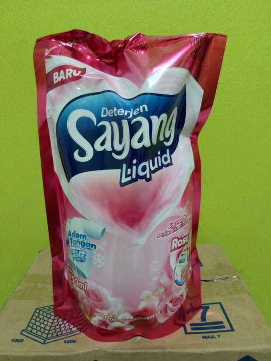 SAYANG DETERJGENT LIQUID 750ML ROSE / DETERJEN CAIR SAYANG 750ML ROSE ...