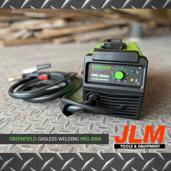 GREENFIELD GASLESS INVERTER WELDING MACHINE MIG 200A HIGH QUALITY HEAVY ...