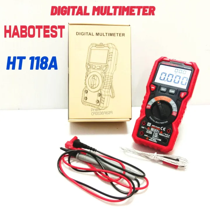 HABOTEST HT118A Digital Multimeter Auto Range Multi-meter 6000 Counts ...