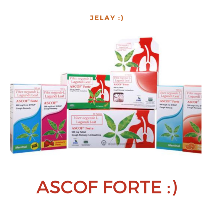 ASCOF Forte Lagundi for Adults 600 mg 60 Tablets | Lazada PH