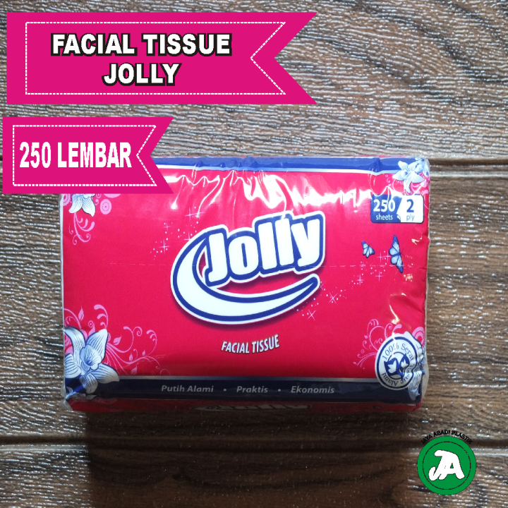 Tissue JOLLY 250 Lembar Facial Tissue Tisu 250 Sheets 2 Ply | Lazada ...