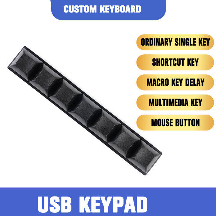 MINI USB 7-key Black Small Keyboard Custom Shortcut Keys Custom ...