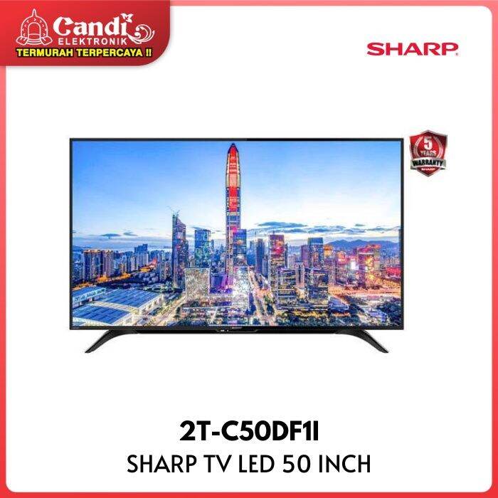 SHARP TV LED 50 Inch Full HD Digital DVB-T2 2T-C50DF1I | Lazada Indonesia