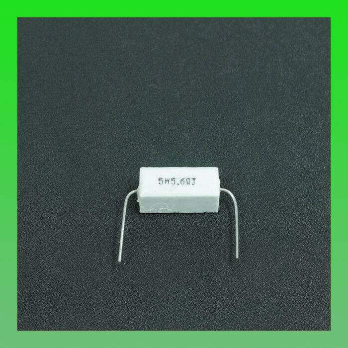 RESISTOR Kapur 5W 5,6ΩJ / 5 WATT 5.6 OHM J / R Putih / TAIWAN 1 SET ISI 20 PCS | Lazada Indonesia
