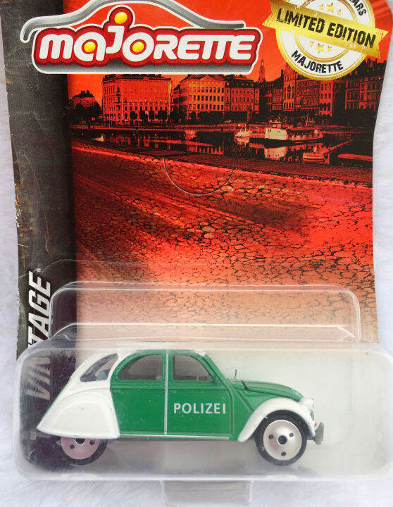 Majorette Citroen 2CV - Polizei - Green/White Color /Wheels VIND /scale ...