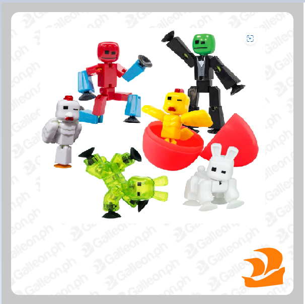 Zing Stikbot 6 Pack Blind Pack, Set of 6 Mystery Color Stikbot ...