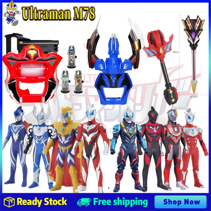 Kids Ultraman Geed Super Hero Rubber Action Figure Collection Model ...