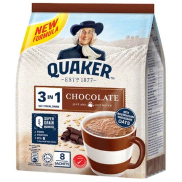 QUAKER MINI 3 IN 1 CHOCOLATE 8'S | Lazada
