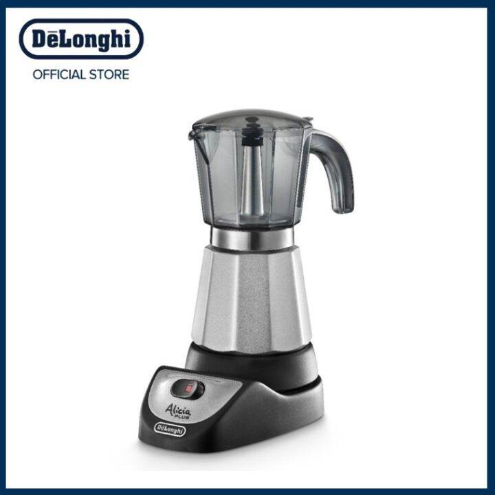 De'Longhi Alicia Electric Moka Pot Coffee Maker (3-6 Cups) - EMKM6.B | Lazada