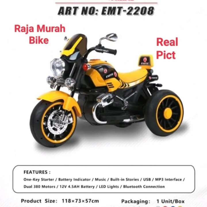 Motor Aki Anak Exotic EMT-2208 Harley Davidson Motoran Aki Exotic 12 V ...
