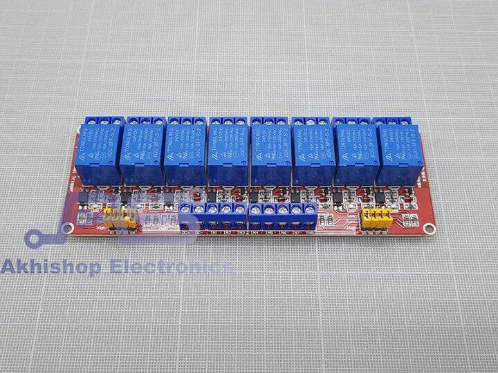 8 Channel Relay Module 24V Supports High and Low Trigger | Lazada Indonesia