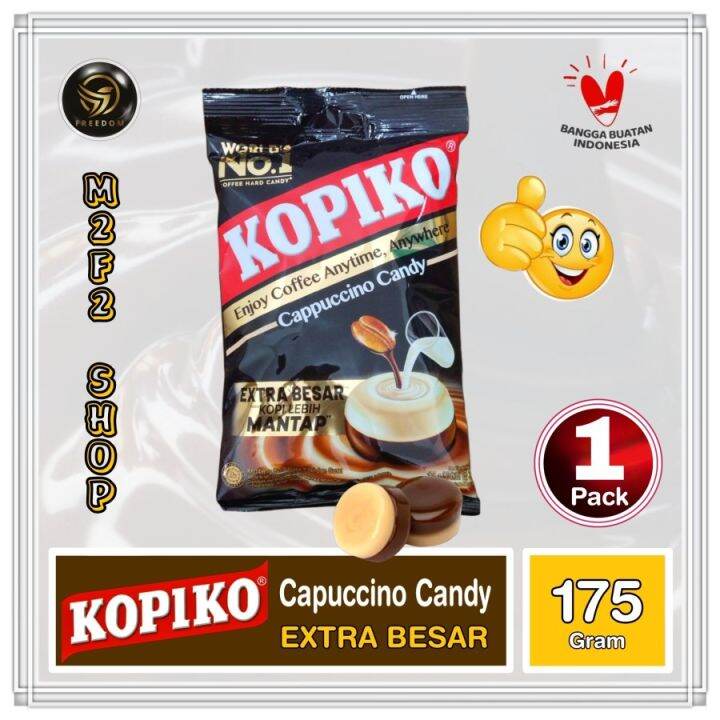 Permen Kopiko Cappuccino Candy Extra Besar - 175 gr (Kemasan Satuan ...