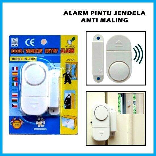 Alarm Pintu Jendela Lemari Sensor Anti Maling | Lazada Indonesia