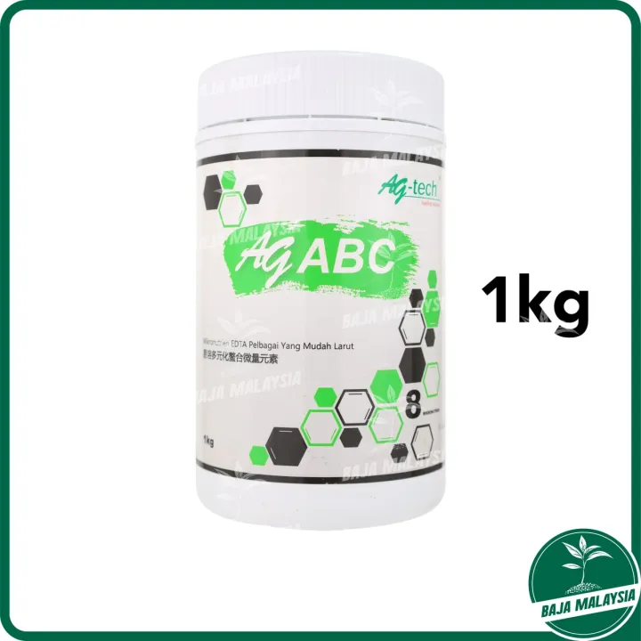 AG-TECH Ag ABC 1KG Micro Nutrient Fertigation Mikro Nutrien EDTA Pelbagai Fertigasi Baja ABC 螯合 ...