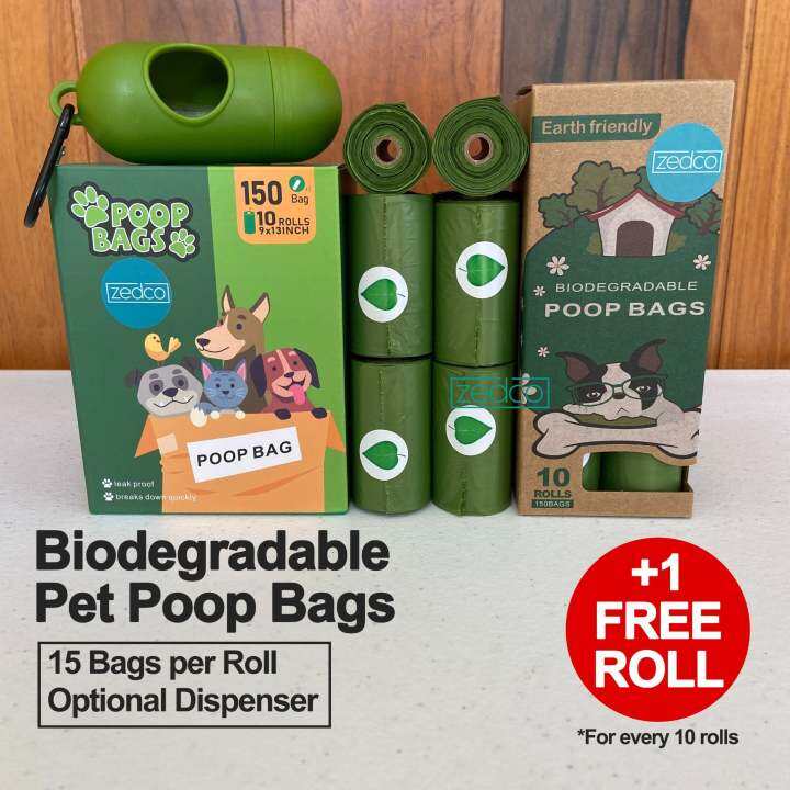 [NEW] Pet Poop Bags - Biodegradable, Thick and Leak Proof, 5 or 10 ...