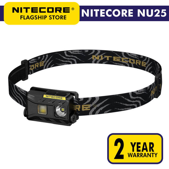 Nitecore NU25 360 Lumens Triple Output USB Rechargeable Headlamp Black ...