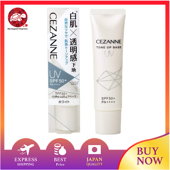 Cezanne UV Tone-Up Base White 30g Makeup Base White Skin SPF50+/PA++++ Water Proof 30g(x 1 ...