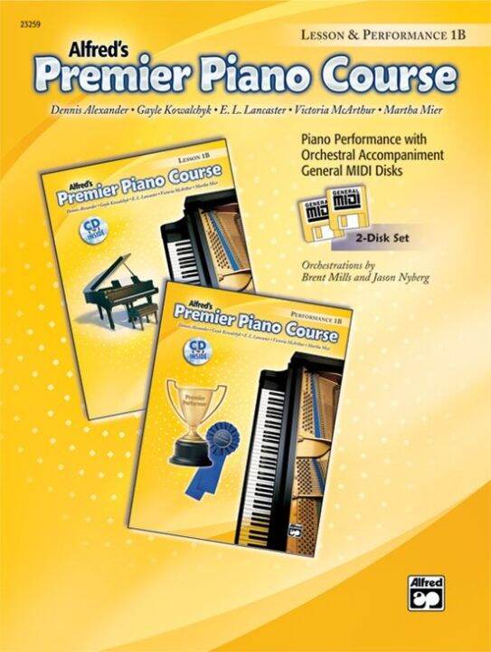 หนังสือเปียโน Alfred's Premier Piano Course : GM Disk for Lesson & Performance Book 1B | Lazada ...
