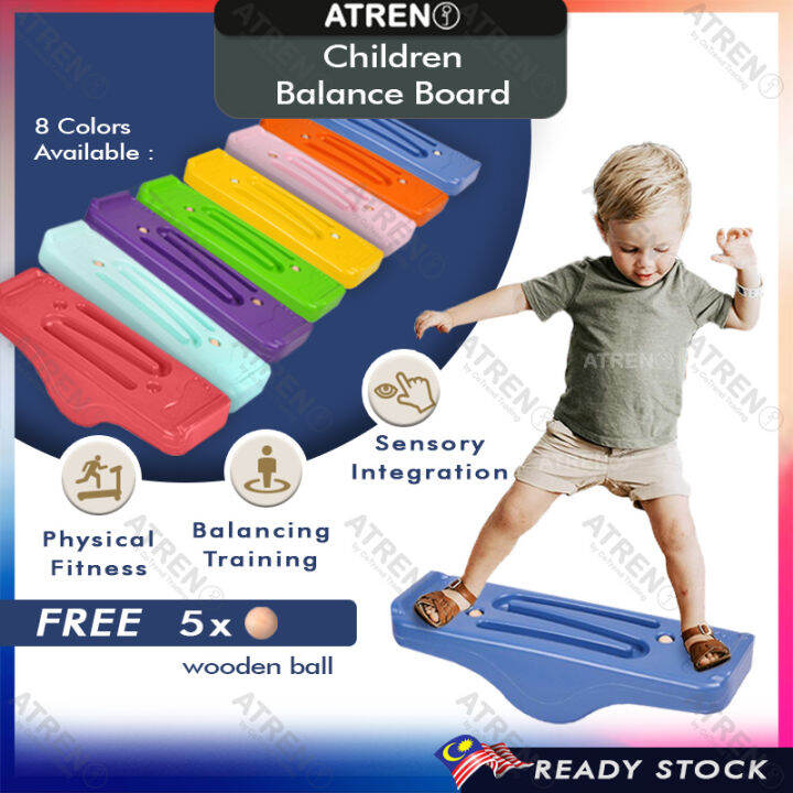 Balance Board Kids Sensory Training Balancing Toys Rocking Seesaw Kid ...