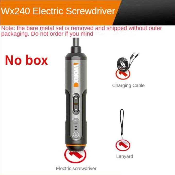 ไขควงไฟฟ้าไร้สายอัจฉริยะ WX240ไขควงไฟฟ้า Worx 3.6V USB ชาร์จไฟได้เครื่องเดี่ยวไม่มีกล่อง ...