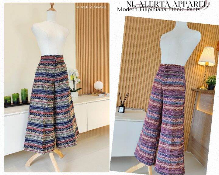 MODERN ETHNIC FILIPINIANA PANTS FOR WOMEN | Lazada PH