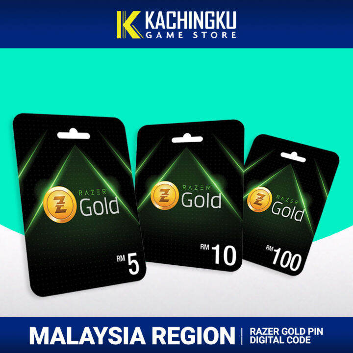 Razer Gold Pin MALAYSIA / MY - RM5 RM10 RM20 RM50 RM100 RM200 RM300 ...