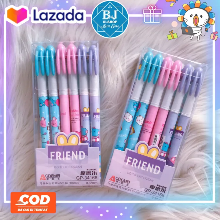 1 PCS (1 BIJI ) PEN ERASABLE / BALLPOINT BISA HAPUS LUCU / PULPEN UNIK ...