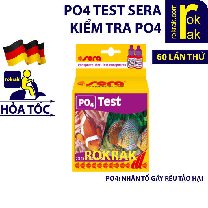Test PO4 Kiểm Tra Phosphat Sera hồ nước biển và thủy sinh nước ngọt ...