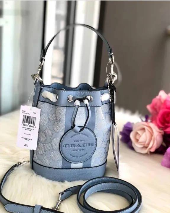 Authentic Coach Mini Dempsey Bucket Bag In Signature Jacquard C8322 ...