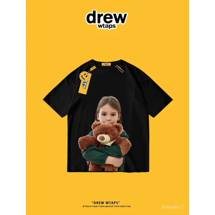 drew wtaps nasa supDonut Holding Bear's Girl Short SleeveTT-shirt Men's ...