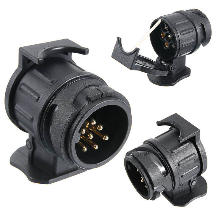 BOKALI 1pc Trailer Truck 13 to7 Pin Socket Electric Towing Converter ...