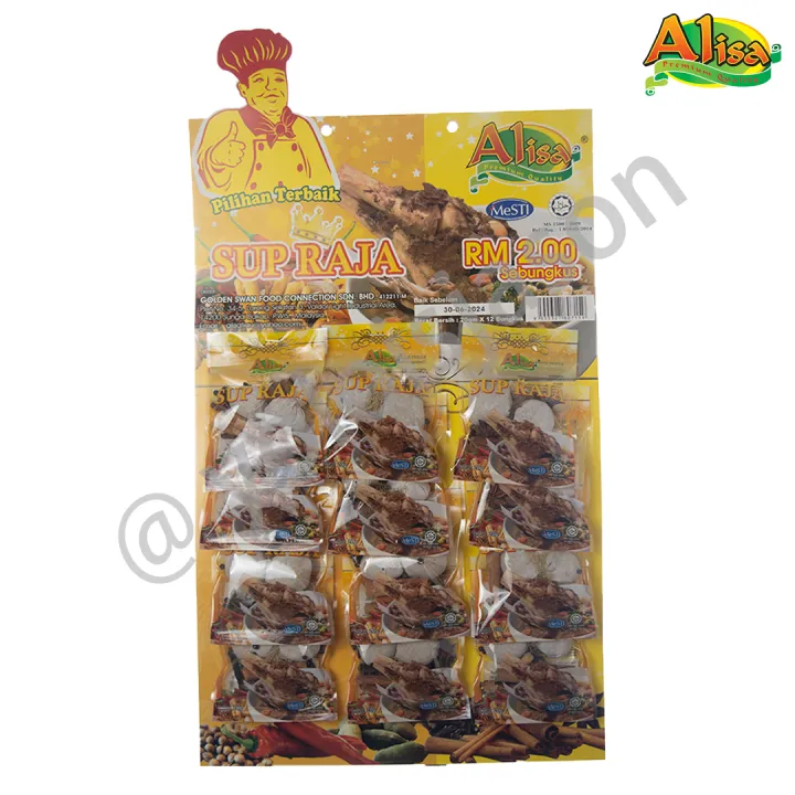 Alisa Sup Raja Ramuan Asli Oxtail Soup Spices Natural Ingredient (12 ...