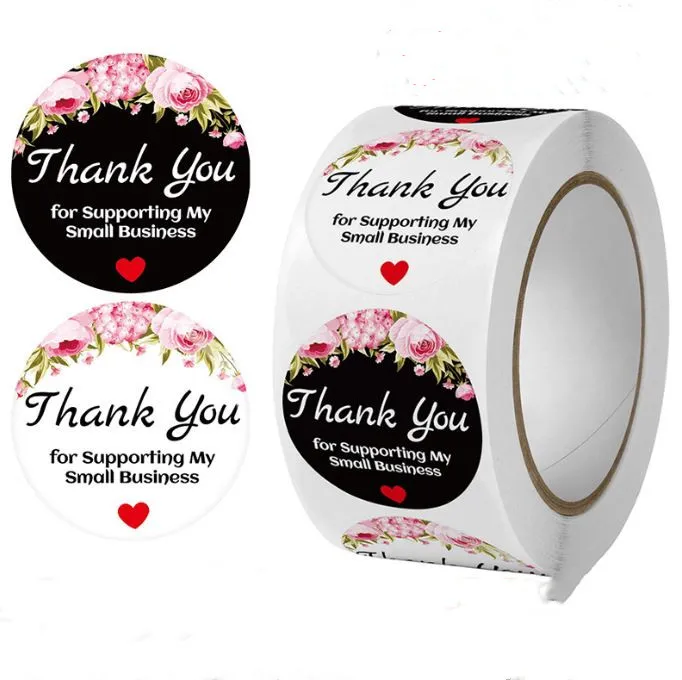 2.5cm Thank you Sticker Roll | Lazada