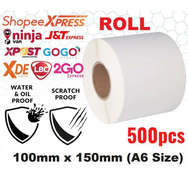 A6 Thermal Sticker Paper 100*150mm High Quality Waterproof Waybill ...