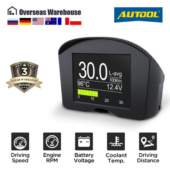 AUTOOL X50 Plus OBD2 On-board Computer Car OBD2 Head-up Display HUD OBD ...