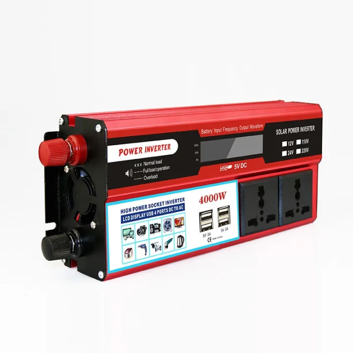 2 LED Display Pure Sine Wave Power Inverter Voltage transformer DC12V ...