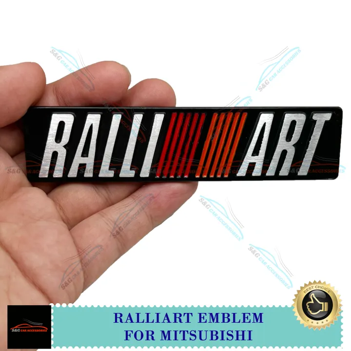 RalliArt 3D Metal Emblem Badge Decal for Mitsubishi - Stick-On | Lazada PH