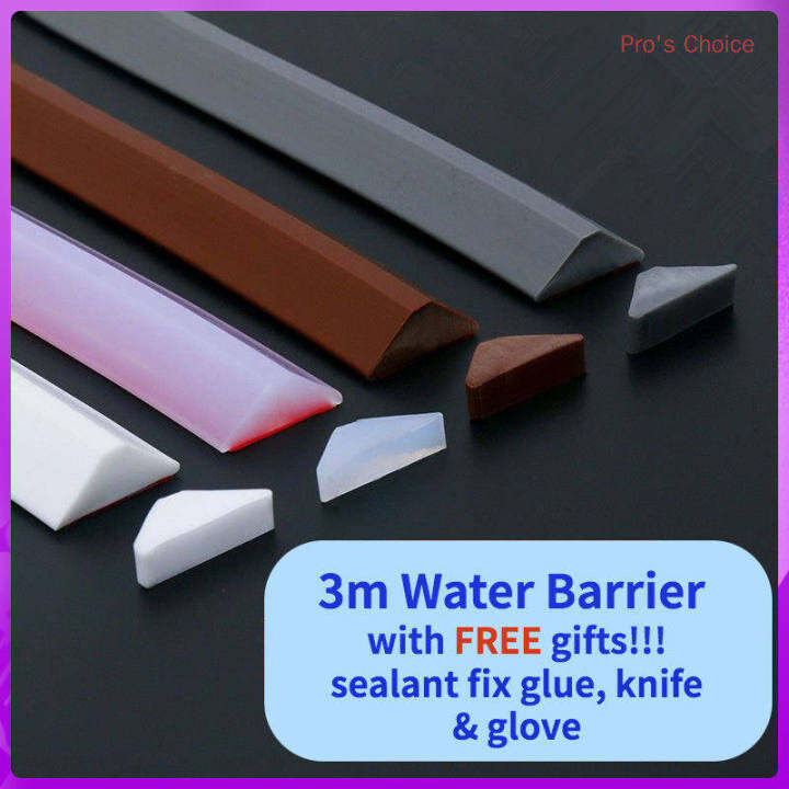 3M Water Barrier Shower Bathroom Water Stopper Blocker Retaining ...