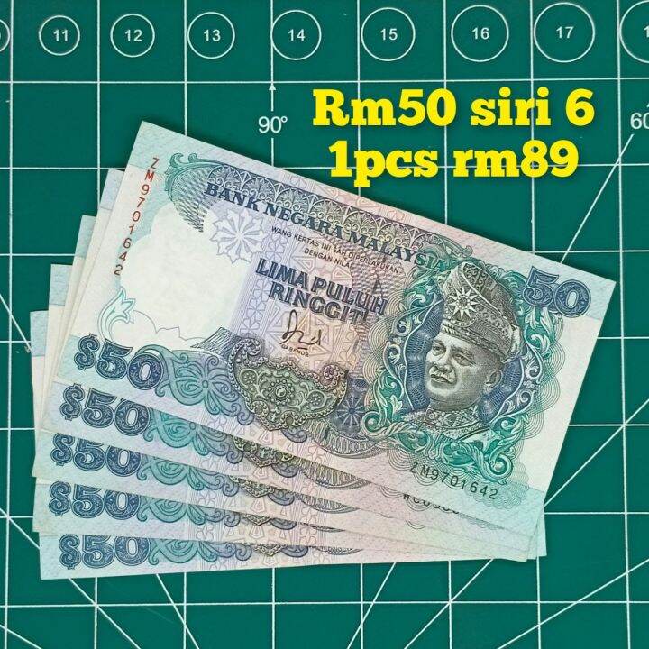 RM50 Siri 6 duit kertas lama duit RM50 lama duit lama duit Malaysia lama duit syiling lama ...