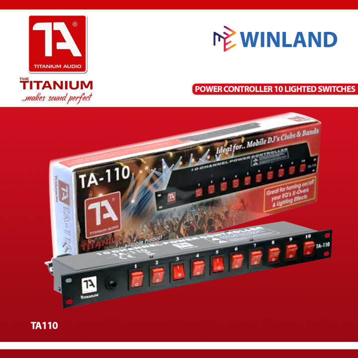 Titanium Audio by Winland TA110 Power Controller 10 lighted Switches ...